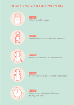How To Wear Pad In School Online A lok